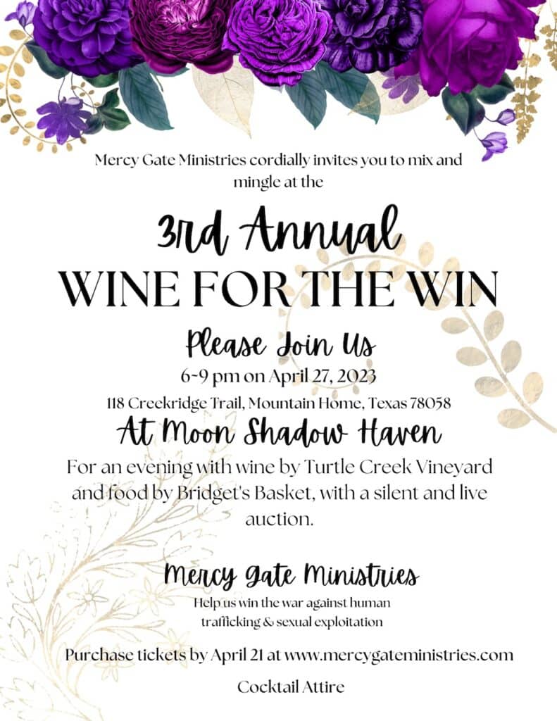 [SOLD OUT] 3rd Annual Wine for the Win | Mercy Gate Ministries